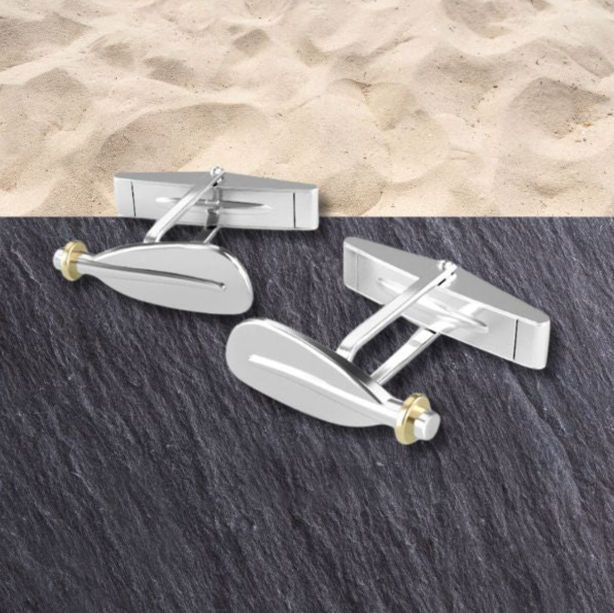 Rounded Vintage Oar Cuff Links – USRowing Store